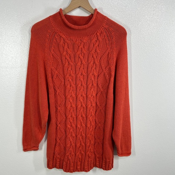 Laura Ashley | Sweaters | Vintage 8s Laura Tyler Cable Knit Sweater ...